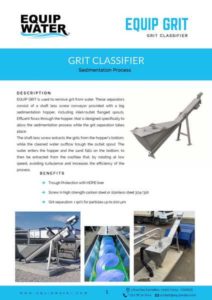 Grit Classifier - EQUIP GRIT - Sand Sedimentation - EQUIPWATER