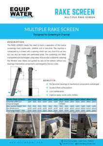 Multiple RAKE SCREEN - Mechanical Wastewater Filtration - EQUIPWATER