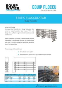Static Flocculator - EQUIP FLOCCU - EQUIPWATER